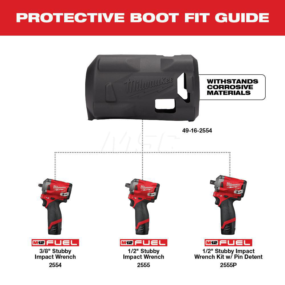Milwaukee Tool - Impact Wrench & Ratchet Accessories: Type: Protective ...