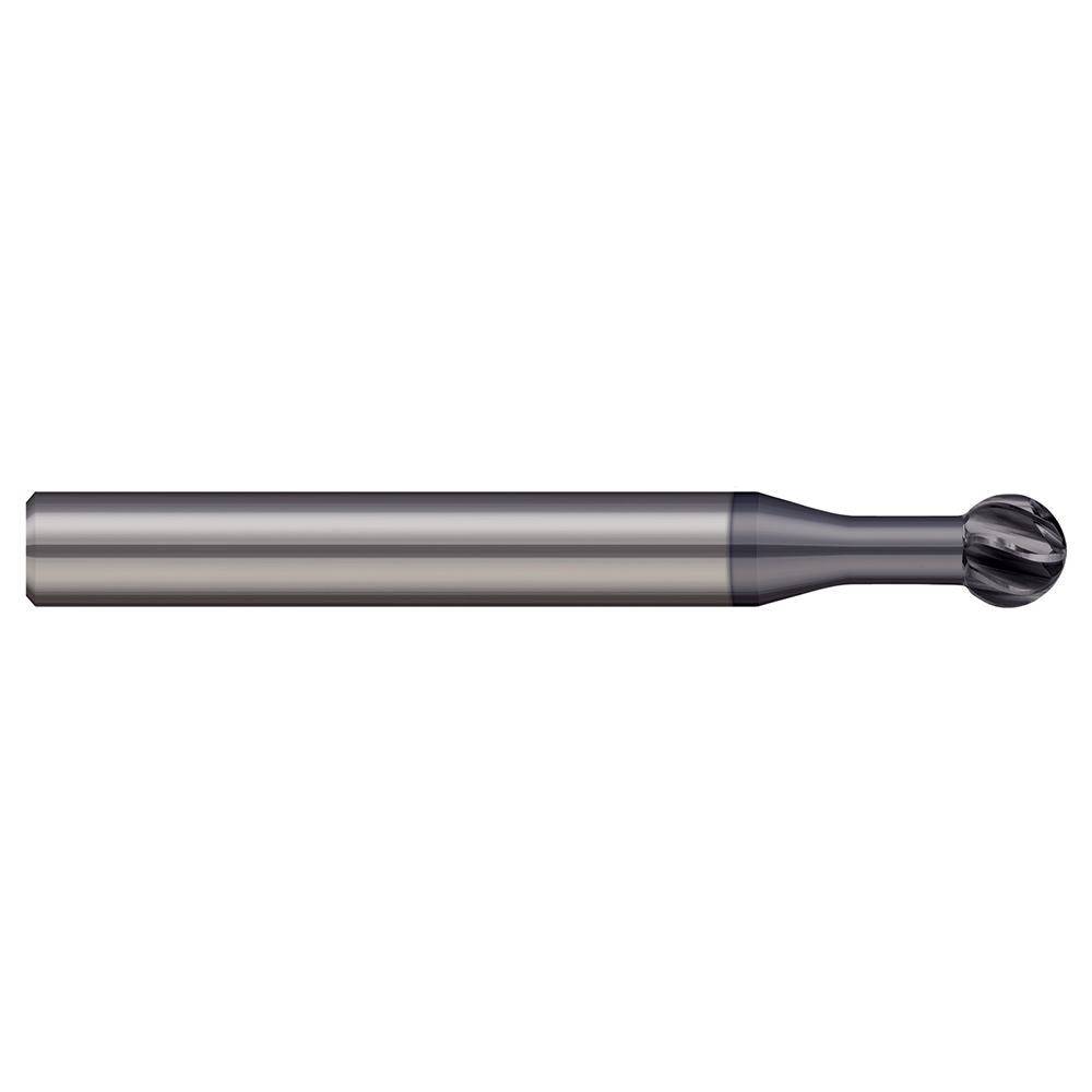 Harvey Tool - Undercutting End Mill: 1/8" Dia, 6 Flute, 0.0625" Radius ...