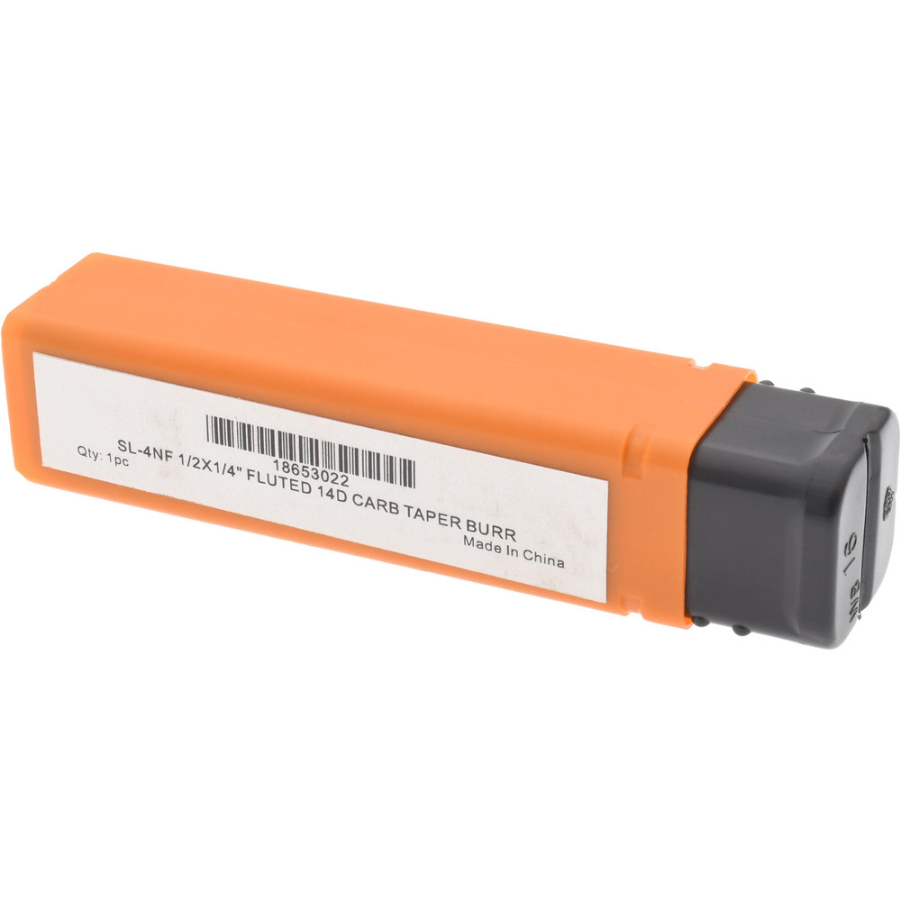 Hertel - Abrasive Burr: SL-4NF, 1/2" Cut Dia, Taper With Radius End ...