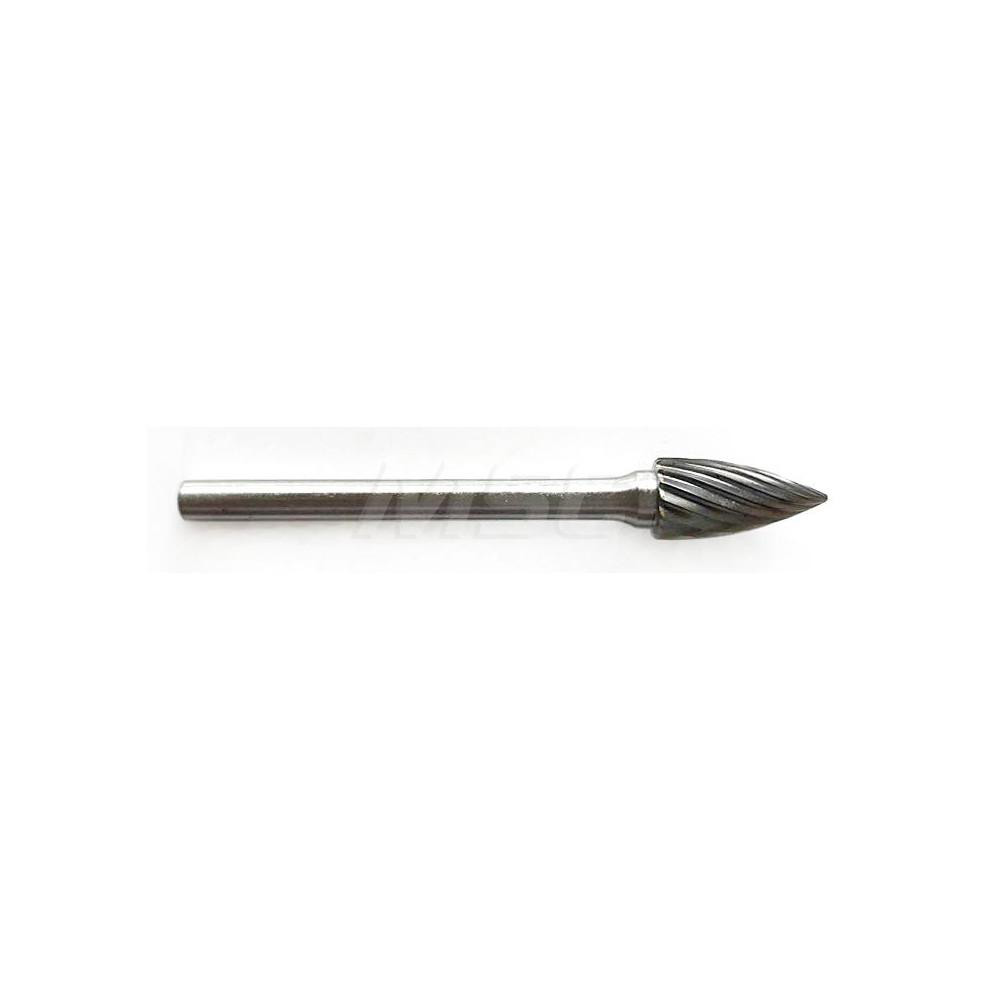 Hertel - SG-53, 3/16" Cut Diam, 1/8" Shank Diam, Carbide Single Cut ...