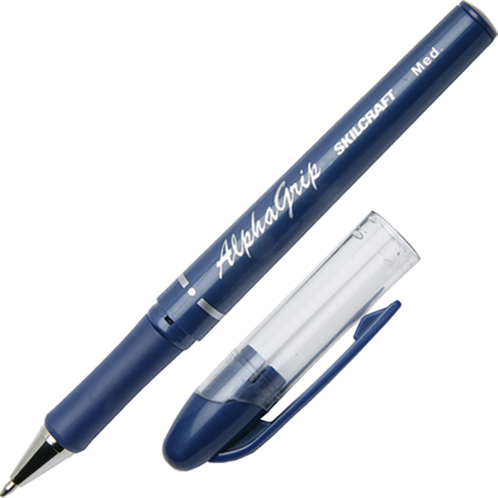 AbilityOne - Ball Point Pen: 1 mm Tip, Blue Ink | MSC Direct