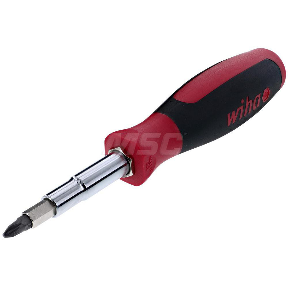 Wiha - Bit Screwdrivers: Type: 11 in 1 Multi-Driver; Tip Type: 1/4 in ...