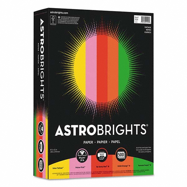 Astrobrights - Office Machine Supplies: Copy Paper, Assorted Colors ...