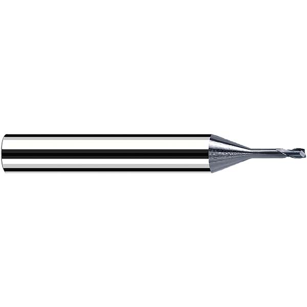 Fraisa - 1mm Diam 2 Flute Solid Carbide 0.1mm Corner Radius End Mill ...