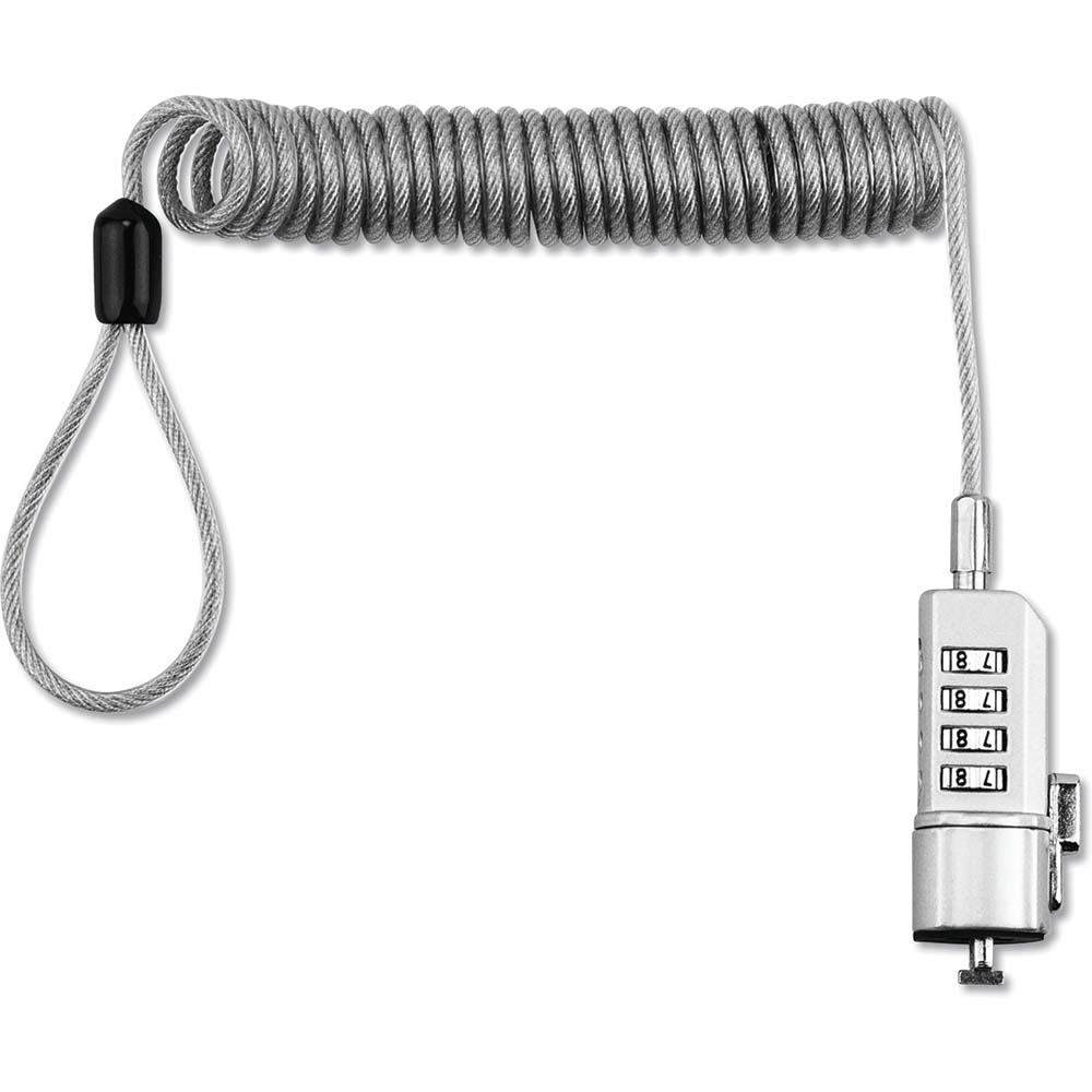 innovera - 6' Cable Length, Compact Combination Laptop Lock Cable ...