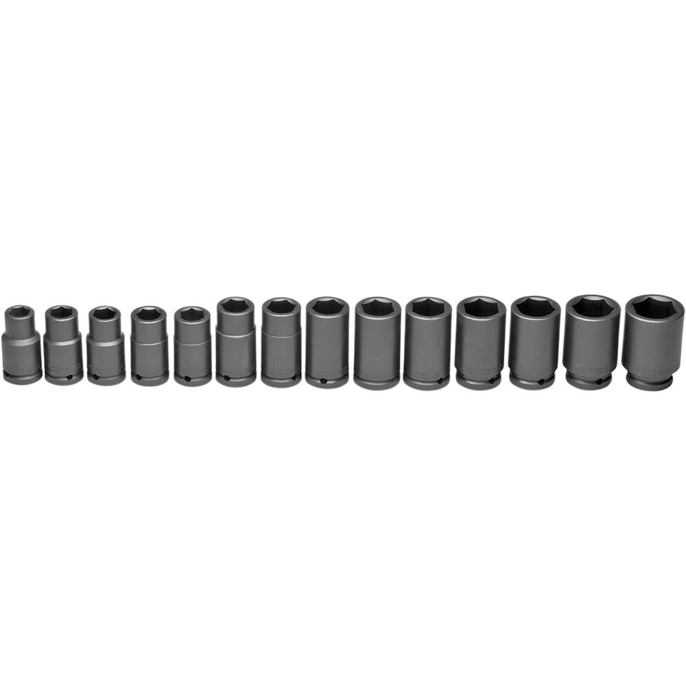 Wright Tool & Forge - Socket Set: Impact, 14 Pc, 3/4" Drive, 19.00 mm ...