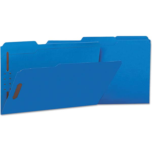 UNIVERSAL - File Folders with Top Tab: Legal, Blue, 50/Pack | MSC Direct