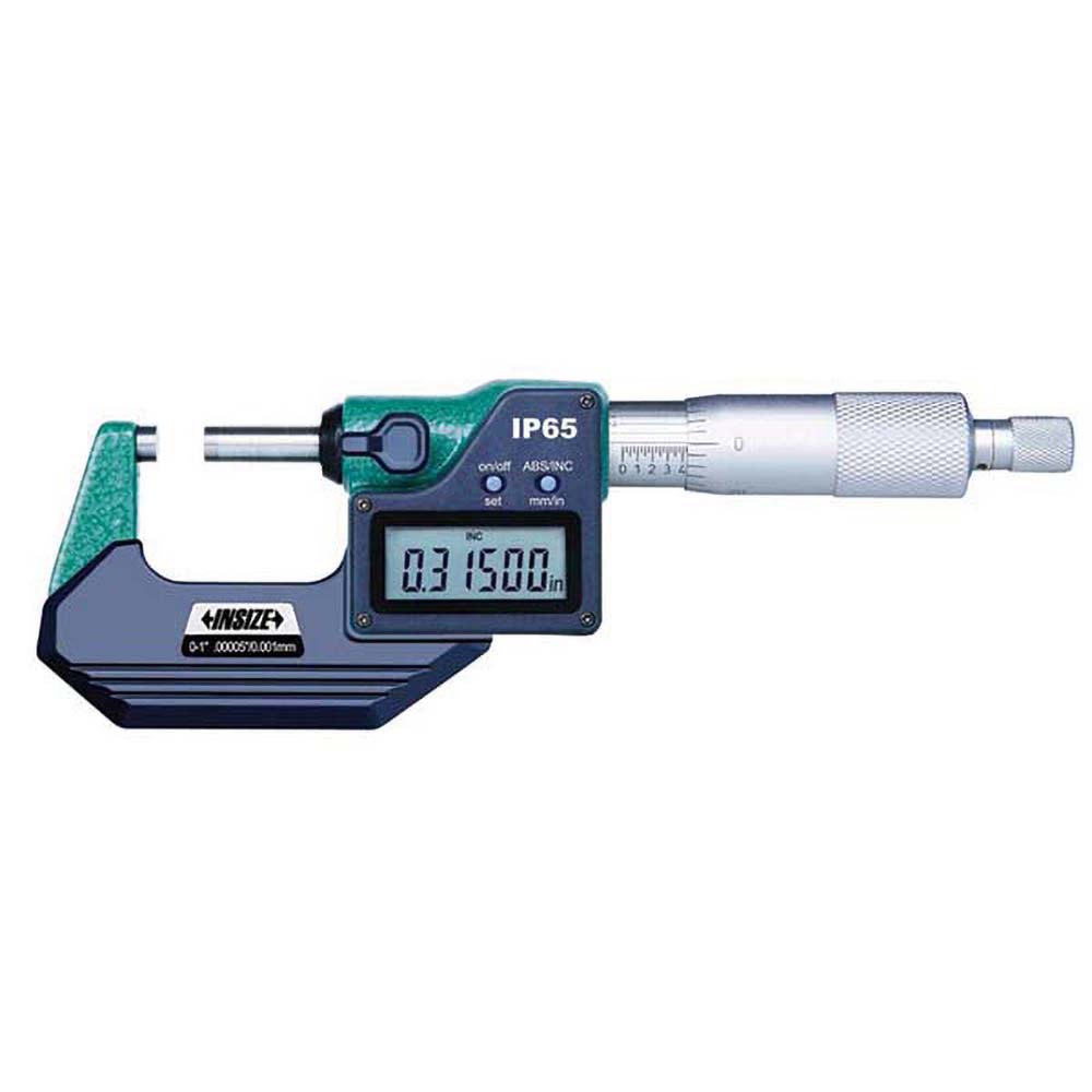 Insize USA LLC - Electronic Outside Micrometer: 2" Max, Solid Carbide ...