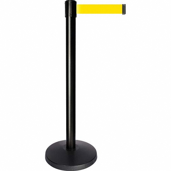 Tensator - Free Standing Tensabarrier Post: 40" High, 2-1/2" Dia, Metal ...