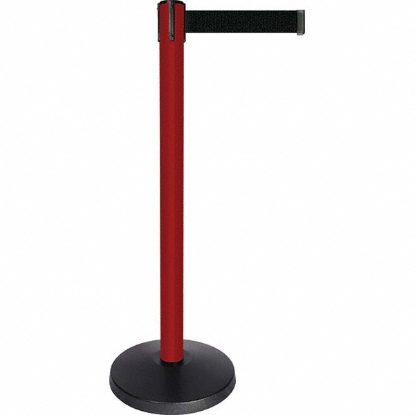 Tensator - Free Standing Tensabarrier Post: 40" High, 2-1/2" Dia, Metal ...