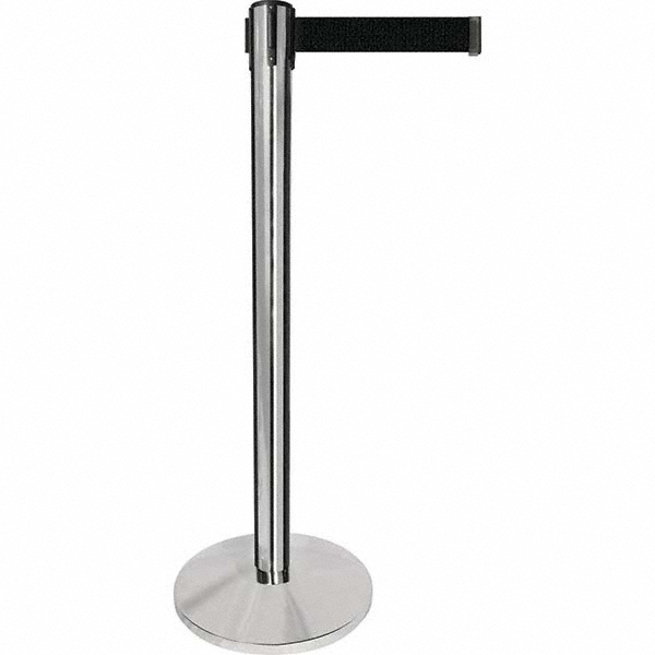 Tensator - Free Standing Tensabarrier Post: 40" High, 2-1/2" Dia, Metal ...