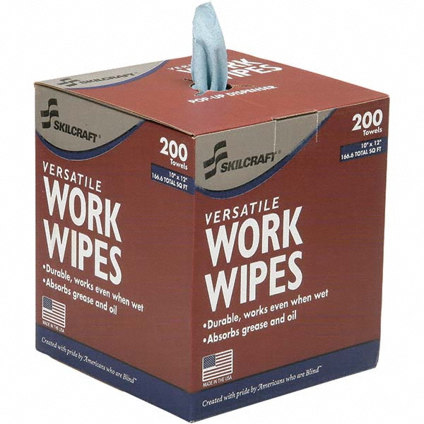 Ability One - Pack of (8), 200 Sheet Dry Shop Towel/Industrial Wipes ...
