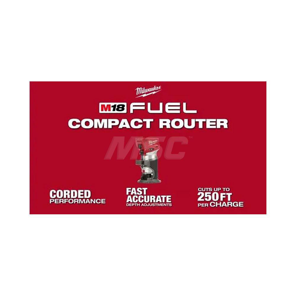 Milwaukee Tool - Electric Routers; Collet Size (Inch): 1/4 ; Collet ...