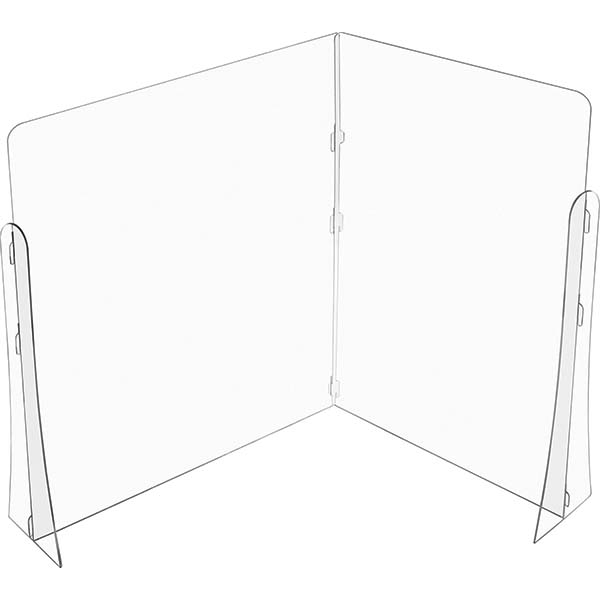 USA Industrials - Social Distancing Partition: 36" OAW, 60" OAH, Clear ...