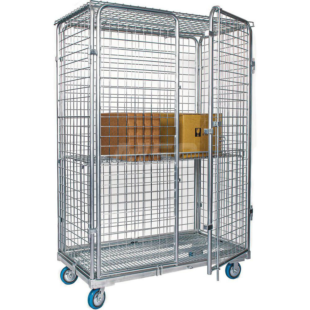 Nashville Wire - Metal Security Cart: 2,000 lb Capacity, 2 Shelf | MSC ...