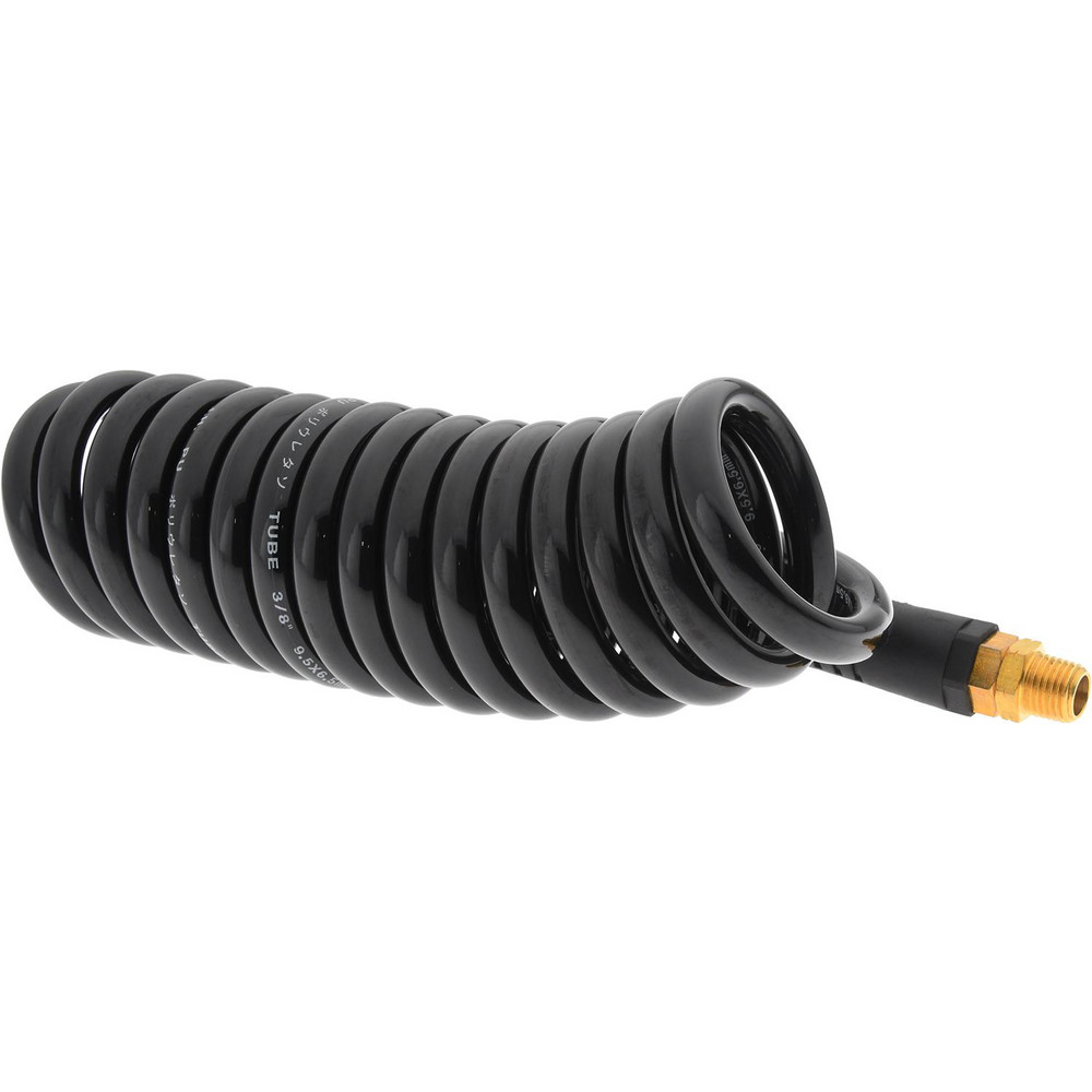 PRO-SOURCE - Coiled & Self Storing Hose: 1/4" ID, 10' Long, MNPT | MSC ...