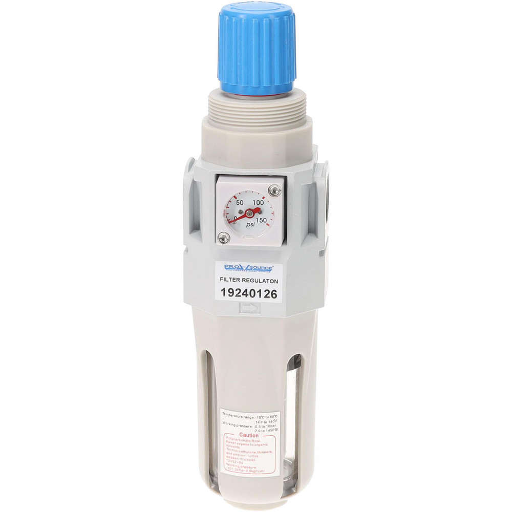 PRO-SOURCE - FRL Combination Unit: 1/2 NPT, Standard with Pressure ...