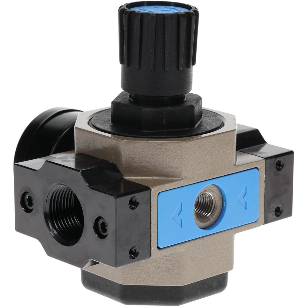 PRO-SOURCE - Compressed Air Regulator: 3/4" NPT, 213 Max psi, Heavy ...