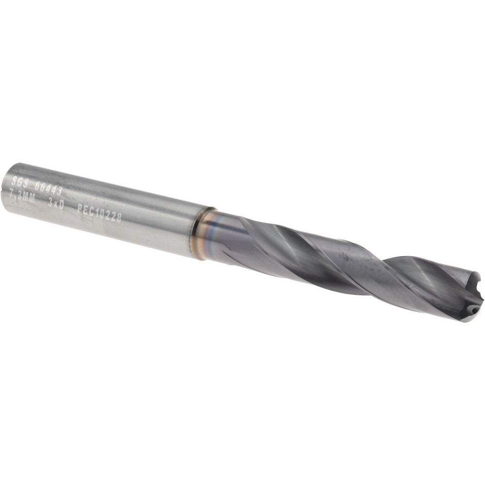 SGS - Screw Machine Length Drill Bit: 21/64" Dia, 180 deg Point, Solid ...