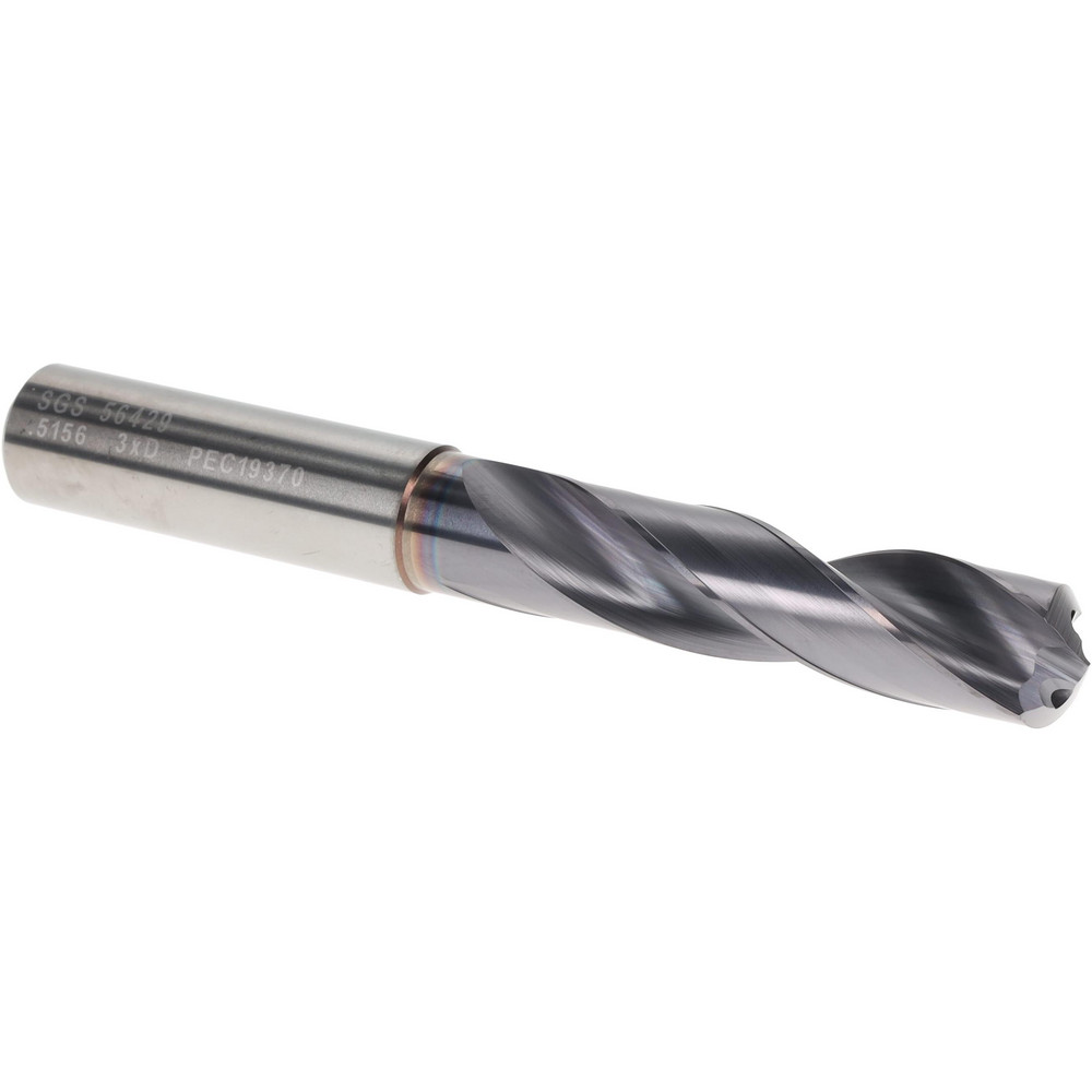 SGS - Screw Machine Length Drill Bit: 33/64" Dia, 180 deg Point, Solid ...