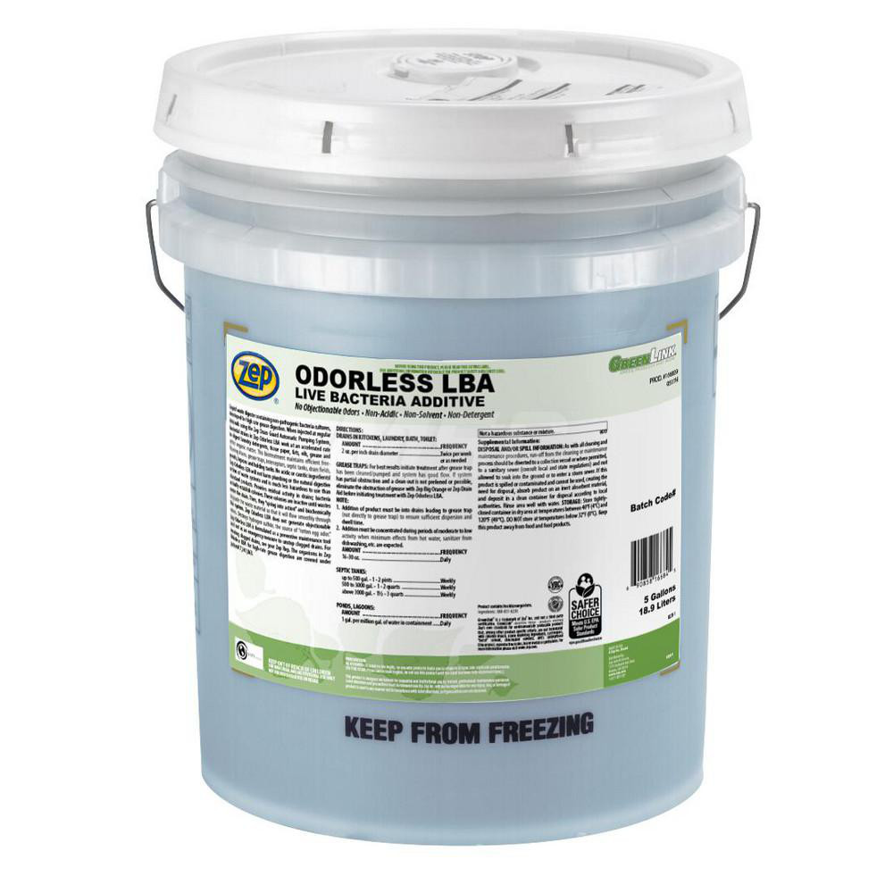 ZEP - Odorless Liquid Bacterial Drain Additive, 5 gal | MSC Direct