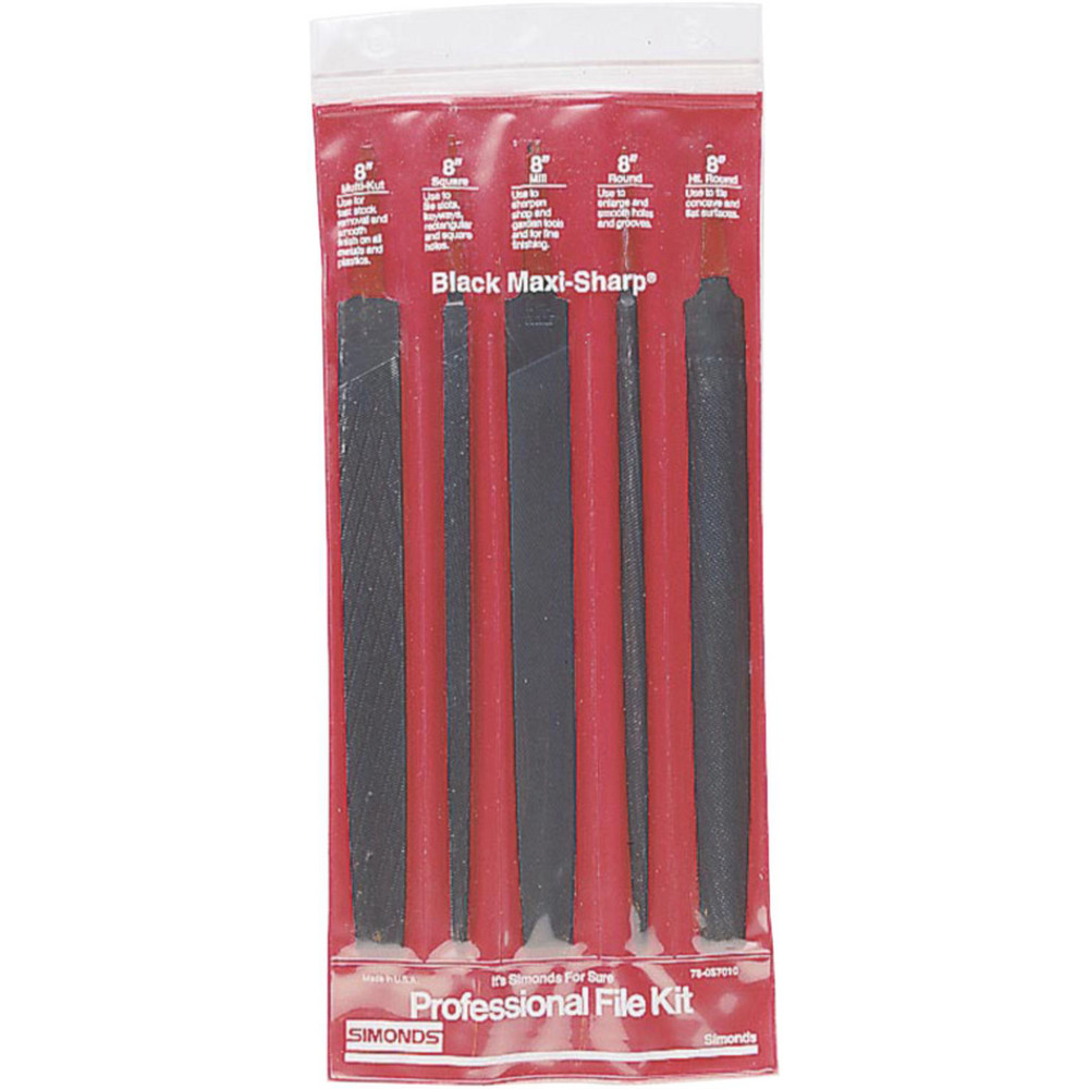Simonds File - File Set: 5 Pc, American | MSC Direct