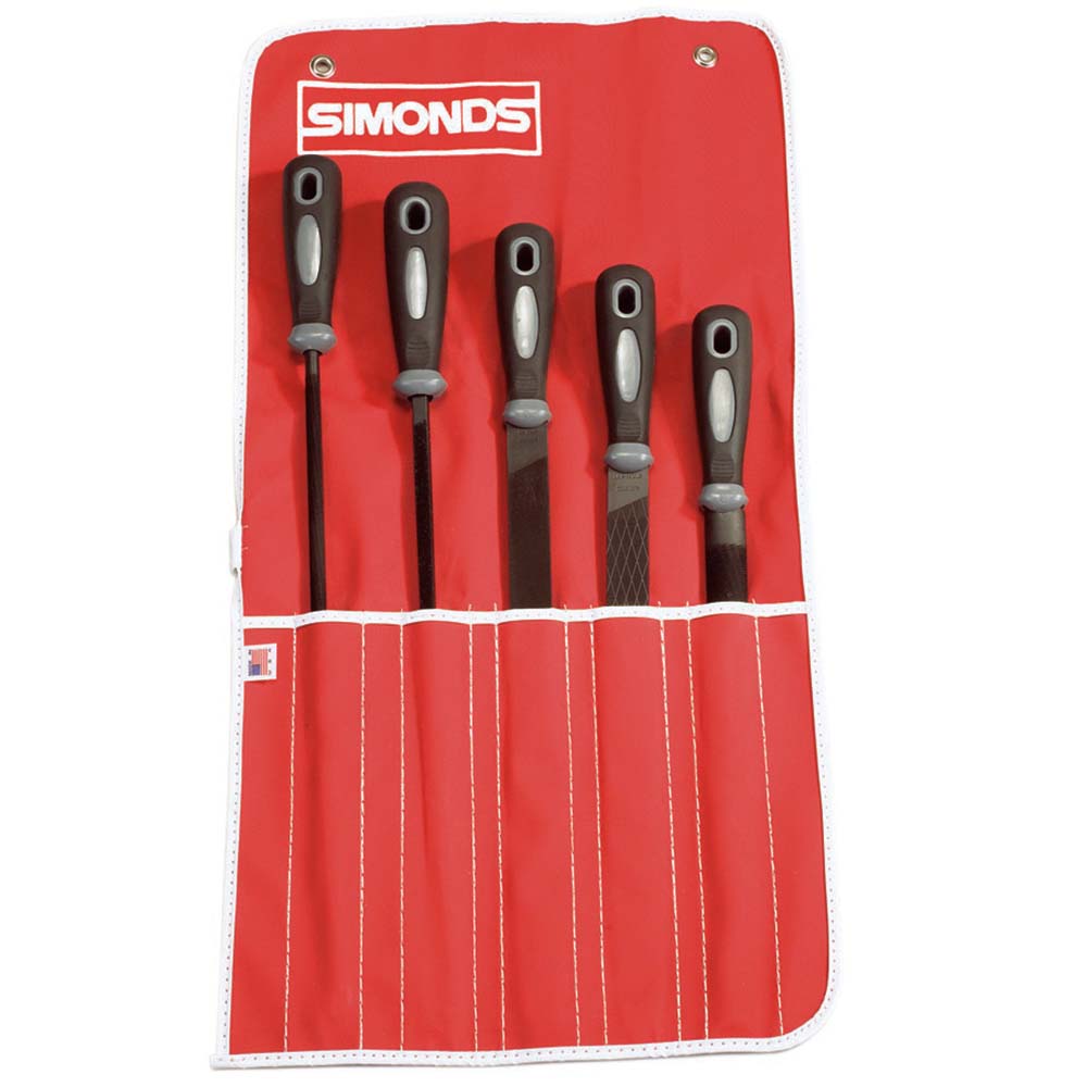 Simonds File - File Set: 5 Pc, American | MSC Direct