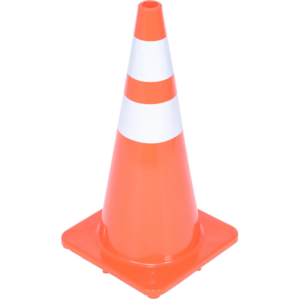 Vestil - Rigid Cone: Polyvinylchloride, 27-1/2" OAH, Orange | MSC Direct
