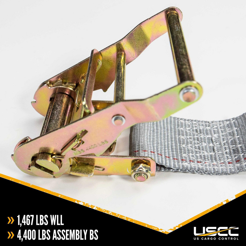 US Cargo Control - Polyester Ratchet Strap Tie Down: 16' Long, 2" Wide ...