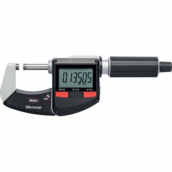 Mahr - Electronic Outside Micrometer: 25.00 mm to 2", IP65 | MSC Direct