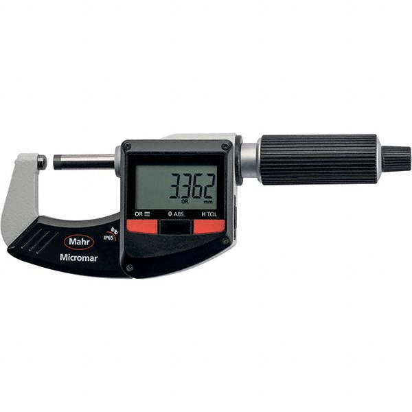 Mahr - Electronic Outside Micrometer: 0.00 mm to 1", IP65 | MSC Direct
