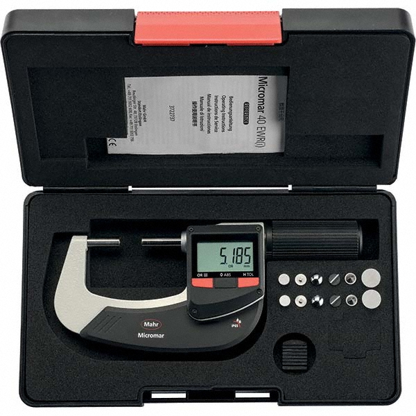 Mahr - Electronic Outside Micrometer: 1" Max, IP65 | MSC Direct