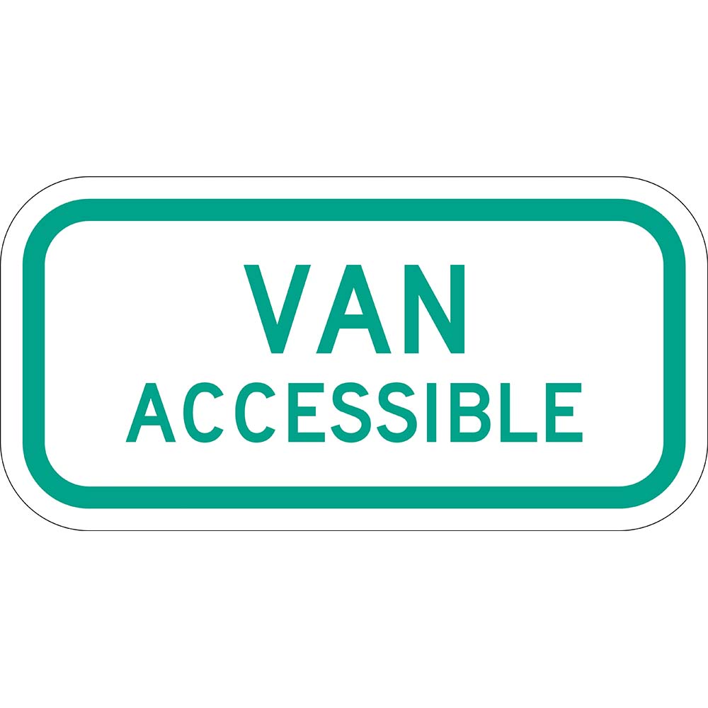 Lyle Signs - ADA Traffic & Parking & Parking Lot Sign: Rectangle, Van ...