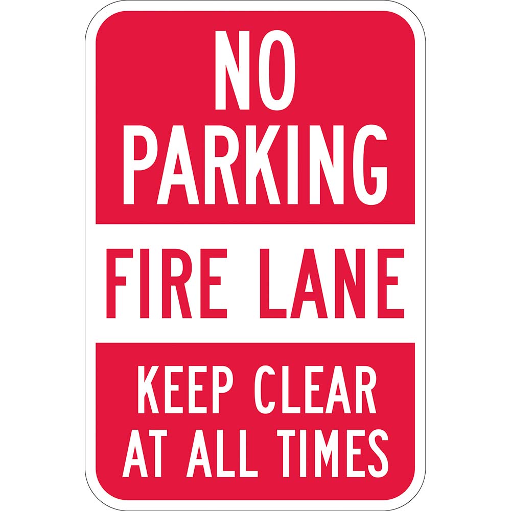 Lyle Signs - Tow Away Sign: Rectangle, No Parking, Fire Lane, Keep ...