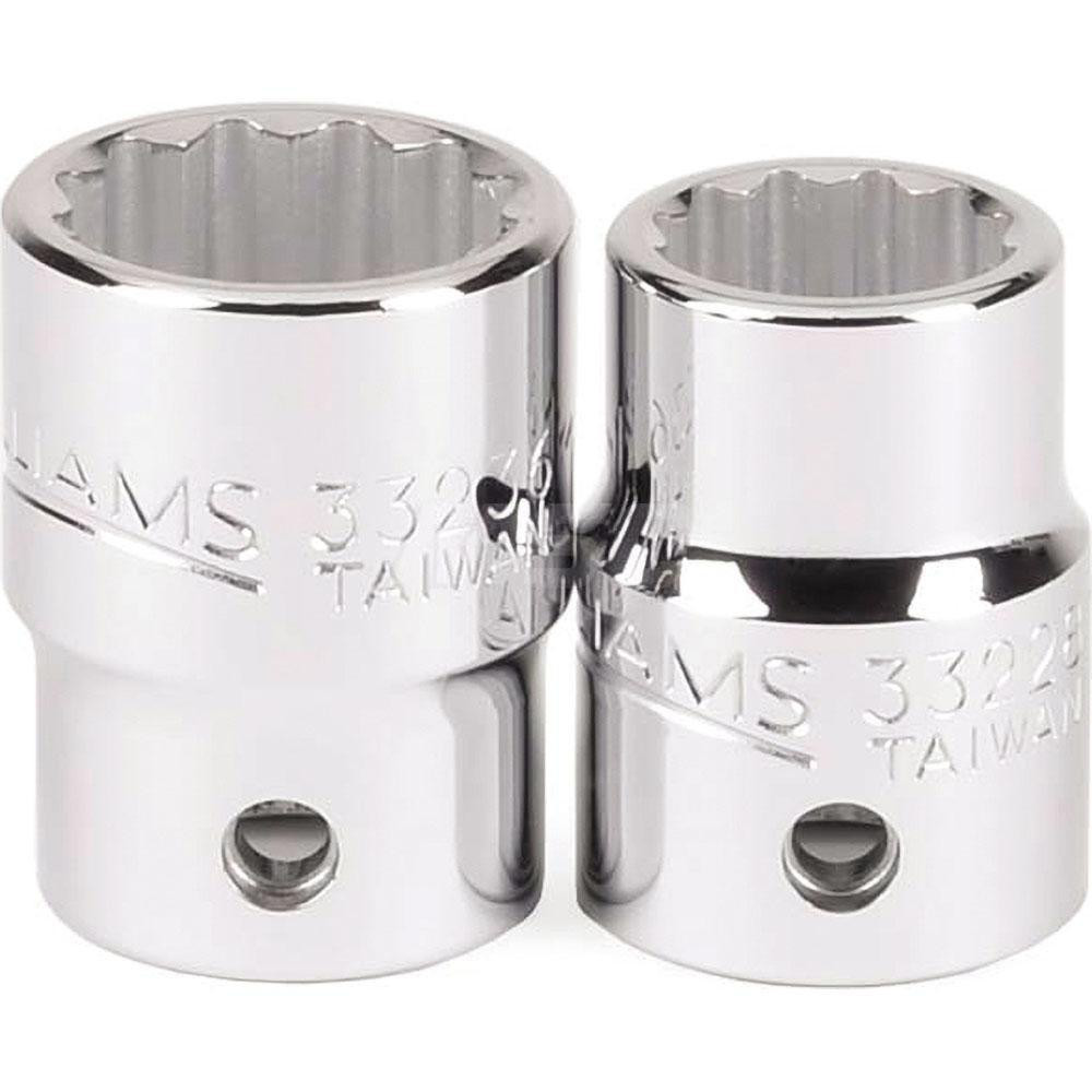 Williams - Standard Hand Socket: 3/4" Drive, 13/16" Socket, 12-Point ...