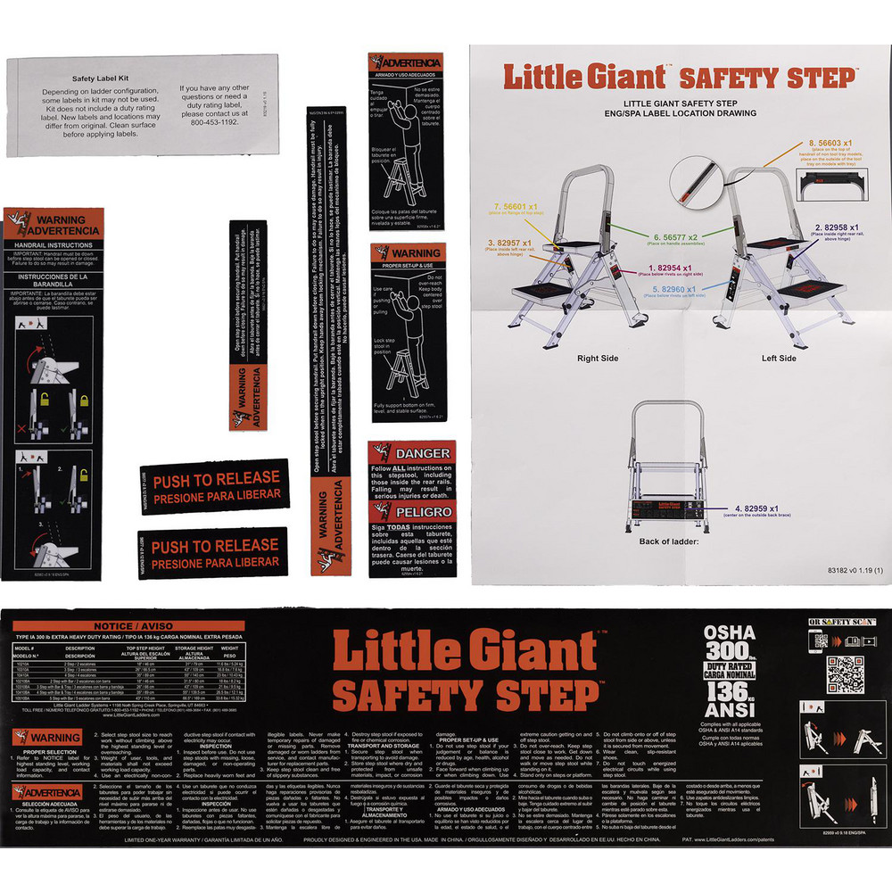 Little Giant Ladder - Ladder Accessories: Accessory Type: Replacement ...