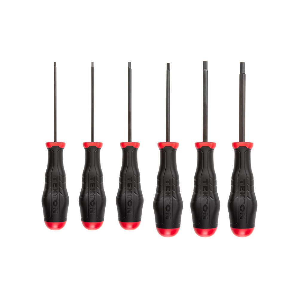 Tekton - Hex Screwdriver Set: 6 Pc, Black Oxide | MSC Direct