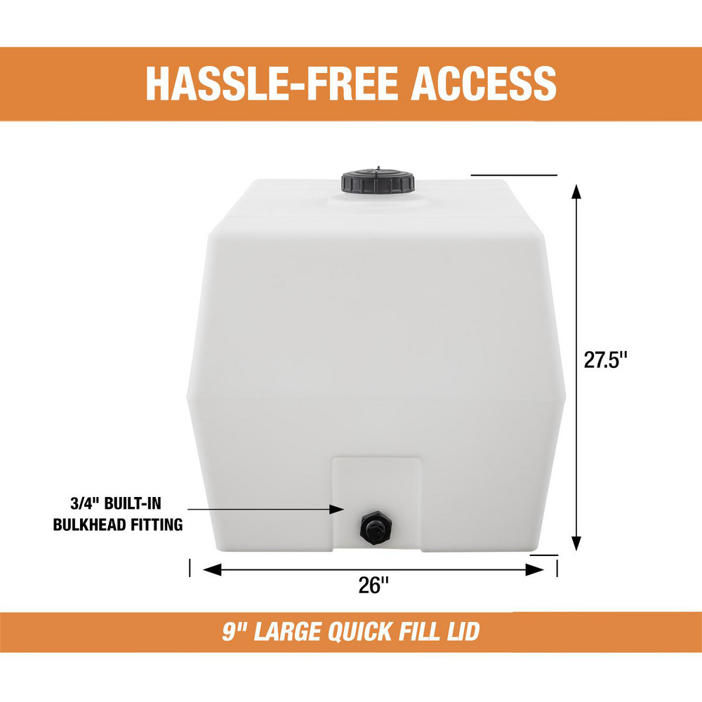 Buyers Products - Oil Drain Container: 100 gal, 38" OAL, 30" Wide, 29 ...