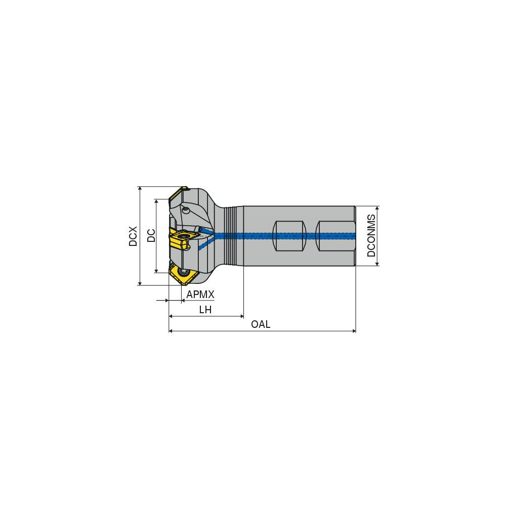 Ceratizit - Indexable Chamfer & Angle End Mills; Minimum Cutting ...