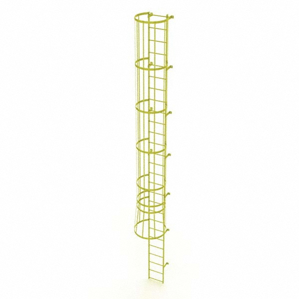 TRI-ARC - Steel Wall Mounted Ladder: 26.00" High, 27 Steps, 350 lb ...