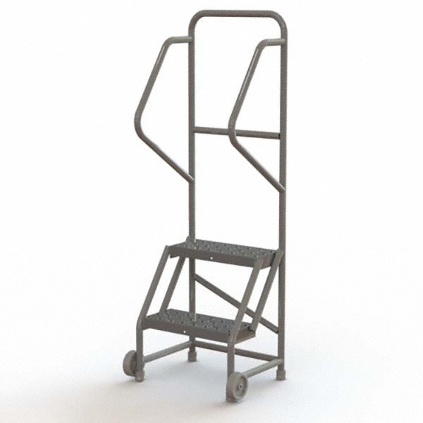 TRI-ARC - Steel Tilt & Roll Rolling Ladder: 20" Platform, 450 lb ...