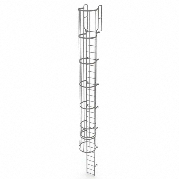 TRI-ARC - Steel Wall Mounted Ladder: 26.00" High, 27 Steps, 350 lb ...