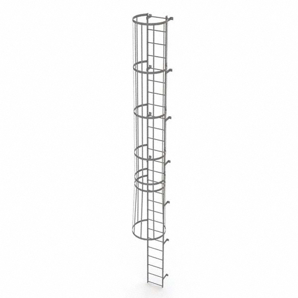 TRI-ARC - Steel Wall Mounted Ladder: 25.00" High, 26 Steps, 350 lb ...