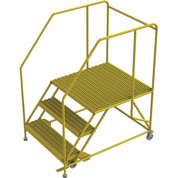 TRI-ARC - 3-Step Steel Work Platform: 800 lb Capacity, 36" Platform ...