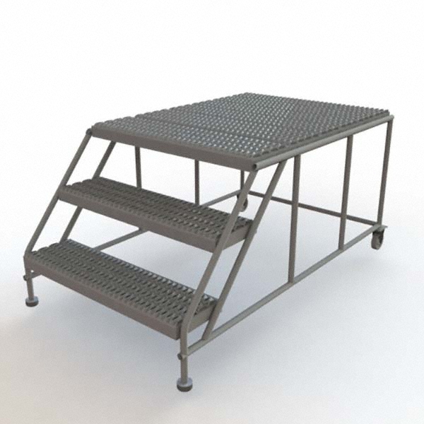 TRI-ARC - 3-Step Steel Work Platform: 800 lb Capacity, 36" Platform ...