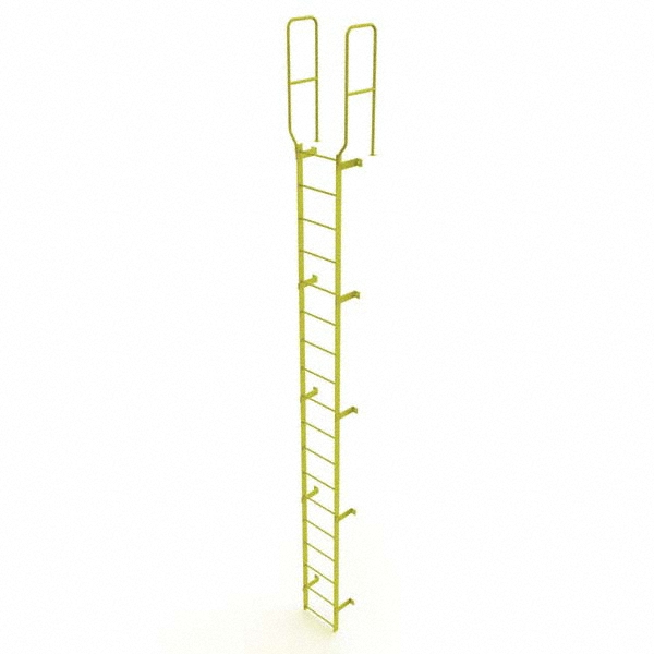 TRI-ARC - Steel Wall Mounted Ladder: 17.00" High, 18 Steps, 350 lb ...