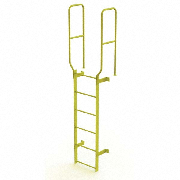 TRI-ARC - Steel Wall Mounted Ladder: 5.00" High, 6 Steps, 350 lb ...