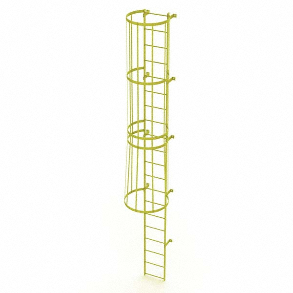TRI-ARC - Steel Wall Mounted Ladder: 19.00" High, 20 Steps, 350 lb ...