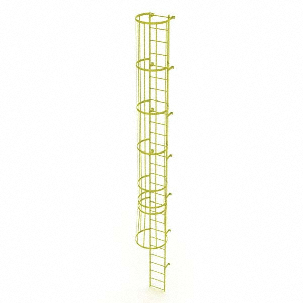 TRI-ARC - Steel Wall Mounted Ladder: 27.00" High, 28 Steps, 350 lb ...