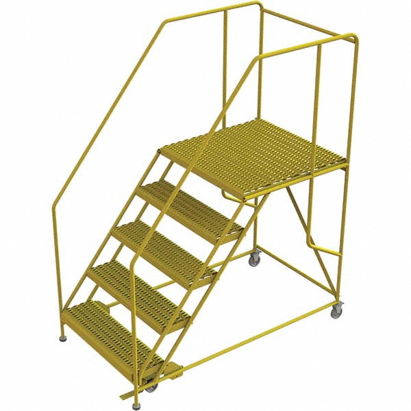 TRI-ARC - 5-Step Steel Work Platform: 800 lb Capacity, 36" Platform ...